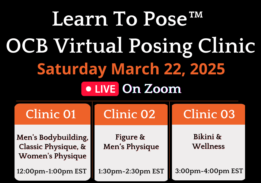 Attend a LEARN TO POSE™ OCB Posing Clinic