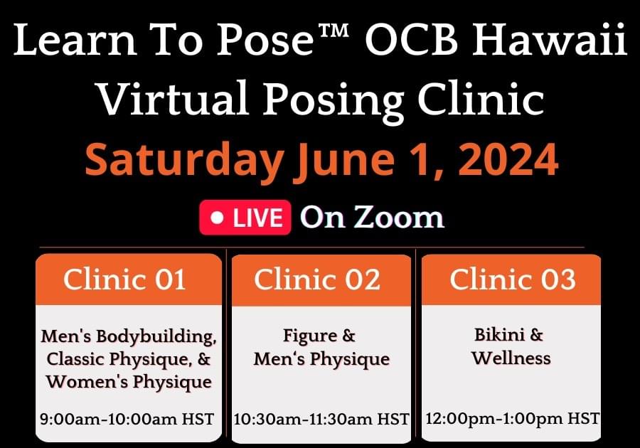 Attend a LEARN TO POSE™ OCB Posing Clinic