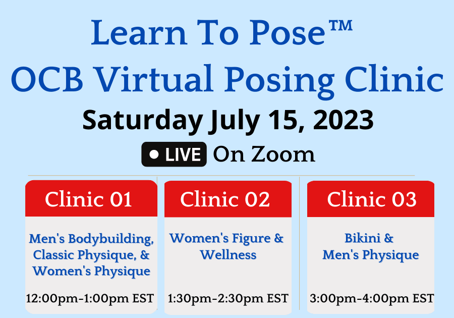 Attend a LEARN TO POSE™ OCB Posing Clinic